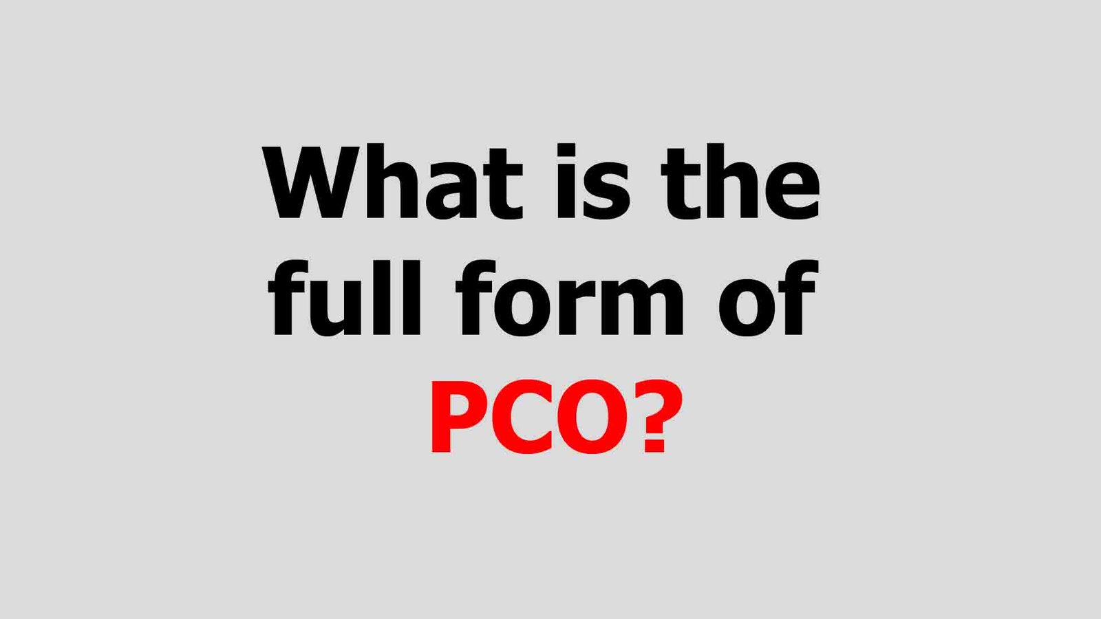 PCO Ka Full Form Kya Hota Hai Jobs By Full Forms PCO Ka Full Form Kya Hota Hai Jobs By Full Forms